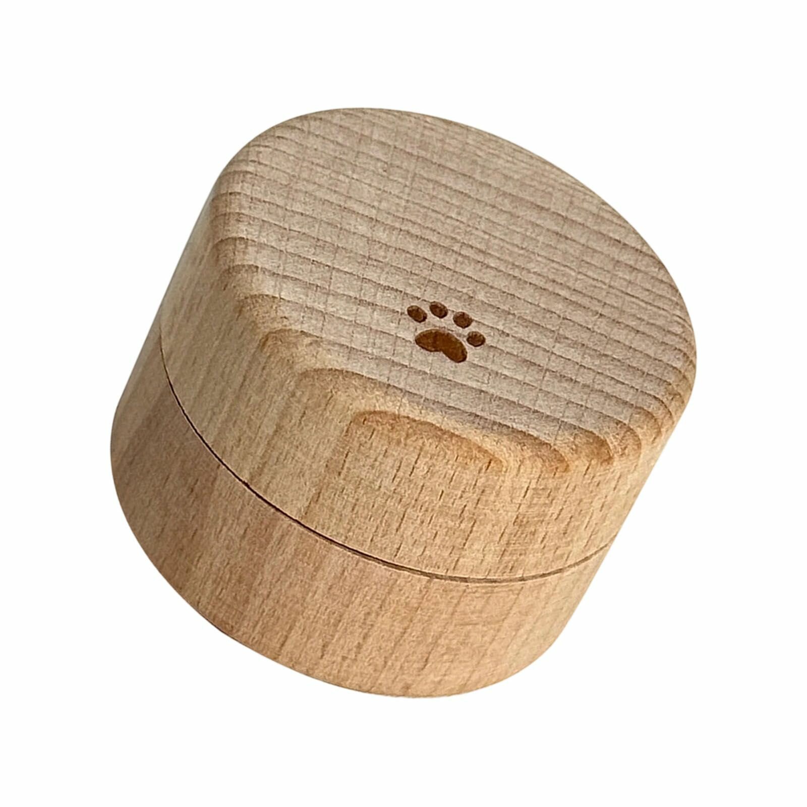 Набор круглого деревянного футляра для молочных зубов с прозрачным акриловым контейнером