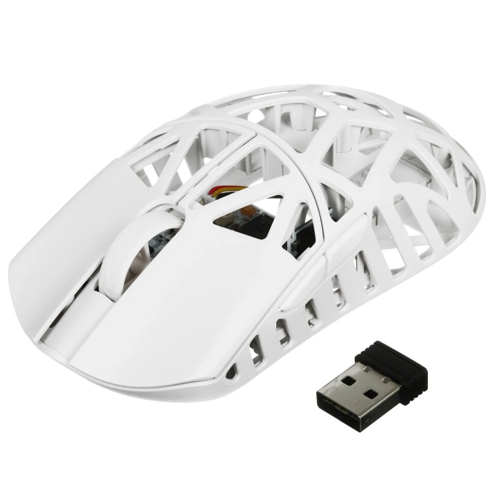 Мышь беспроводная WLMOUSE Beast Mini Pro белый, PixArt PAW3950HS