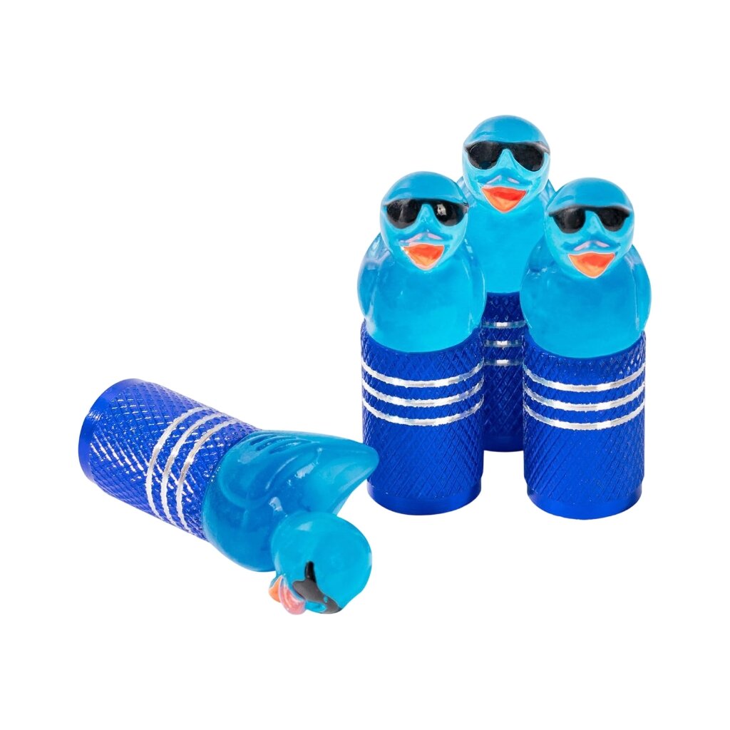 Fashionable Duck Design Tire Valves Stem Cap Cover Dustproof Alloy Auto Accessory