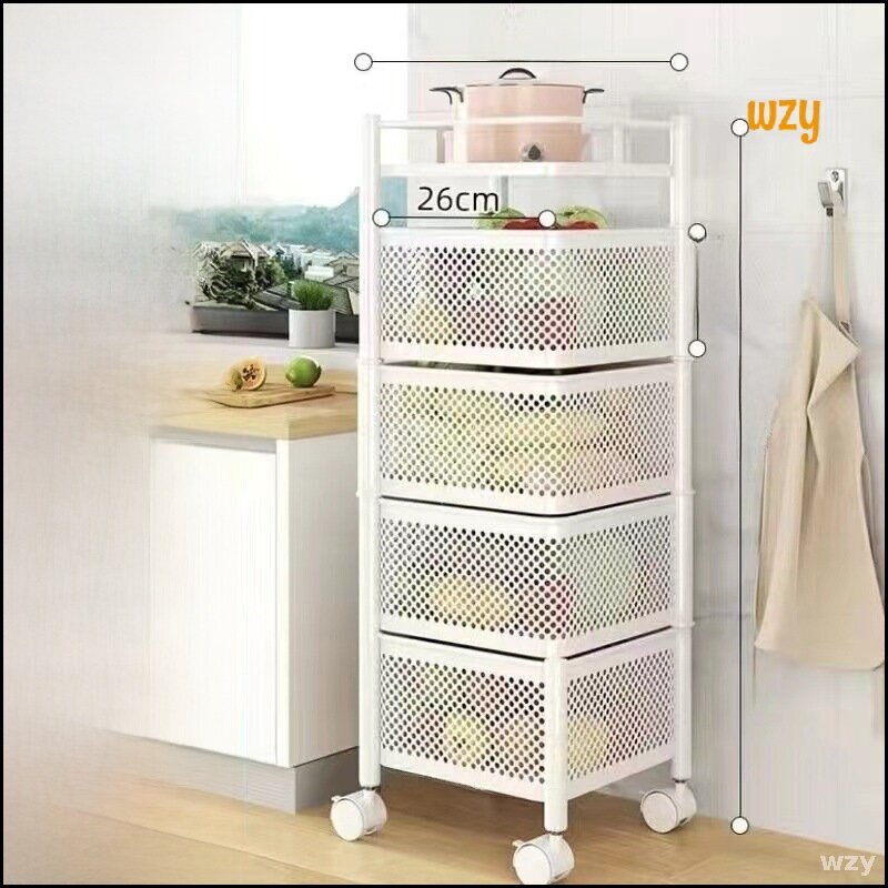 Стеллаж кухонный, для фруктов и овощей, 4 слоя, углеродистая сталь