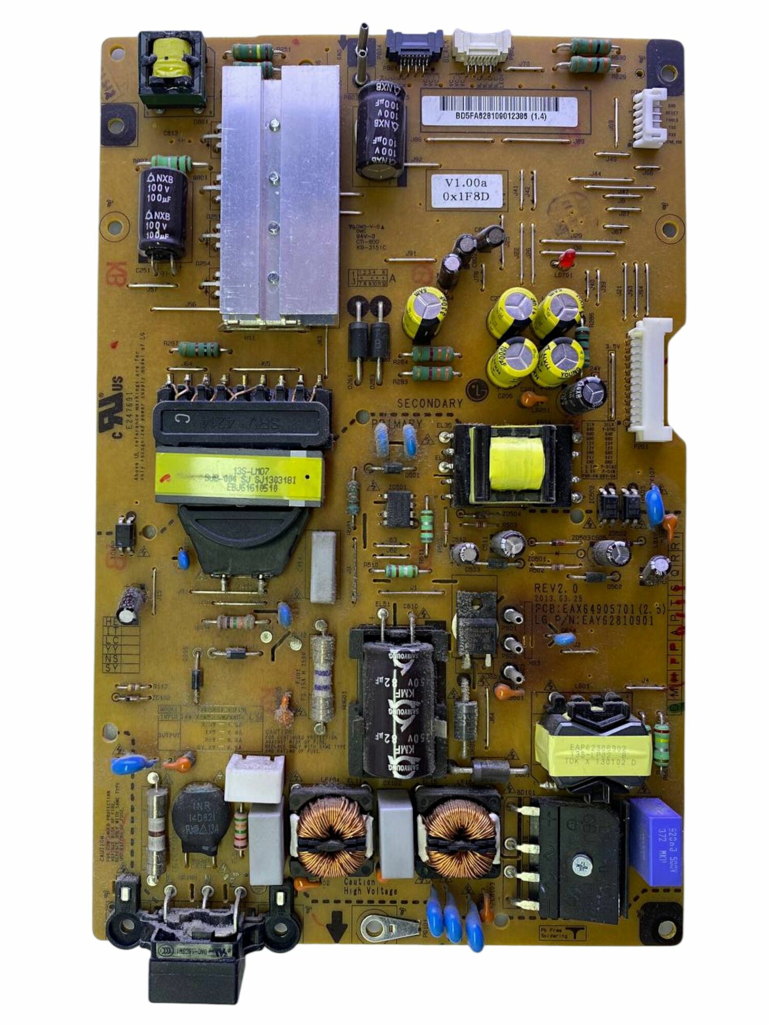 Блок питания EAX64905701(2.5), EAY62810901 REV2.0 для телевизора LG LG 47LA660V-ZA LG 42LA860V-ZA