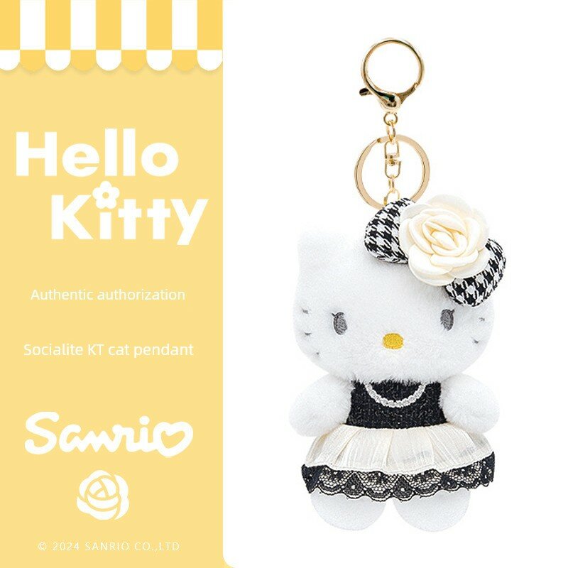 Оригинальный плюшевый кулон Hello Kitty, брелок для сумки Hello Kitty, игрушка-украшение, подарок на день рождения