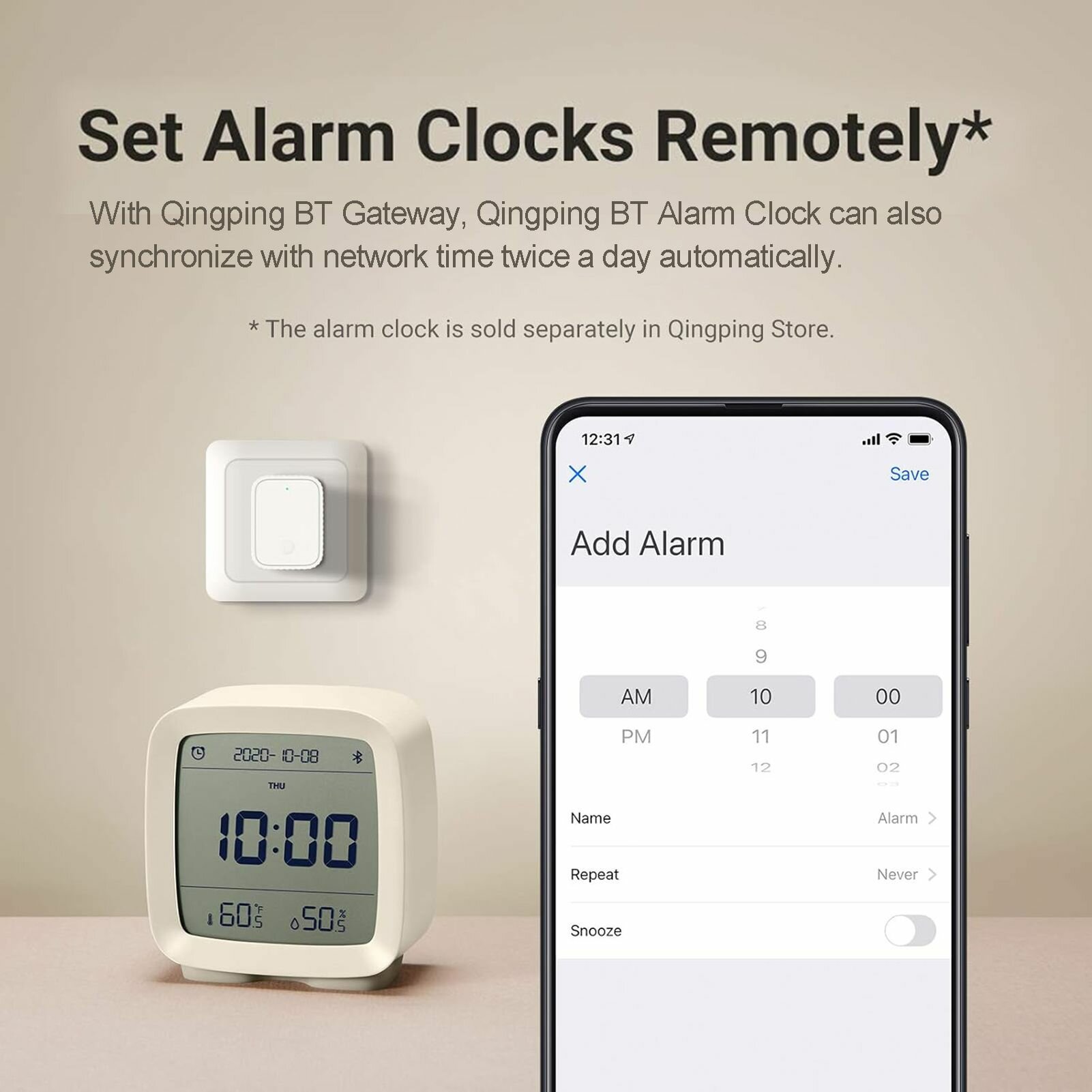BT шлюз для умного дома Qingping для удаленного мониторинга