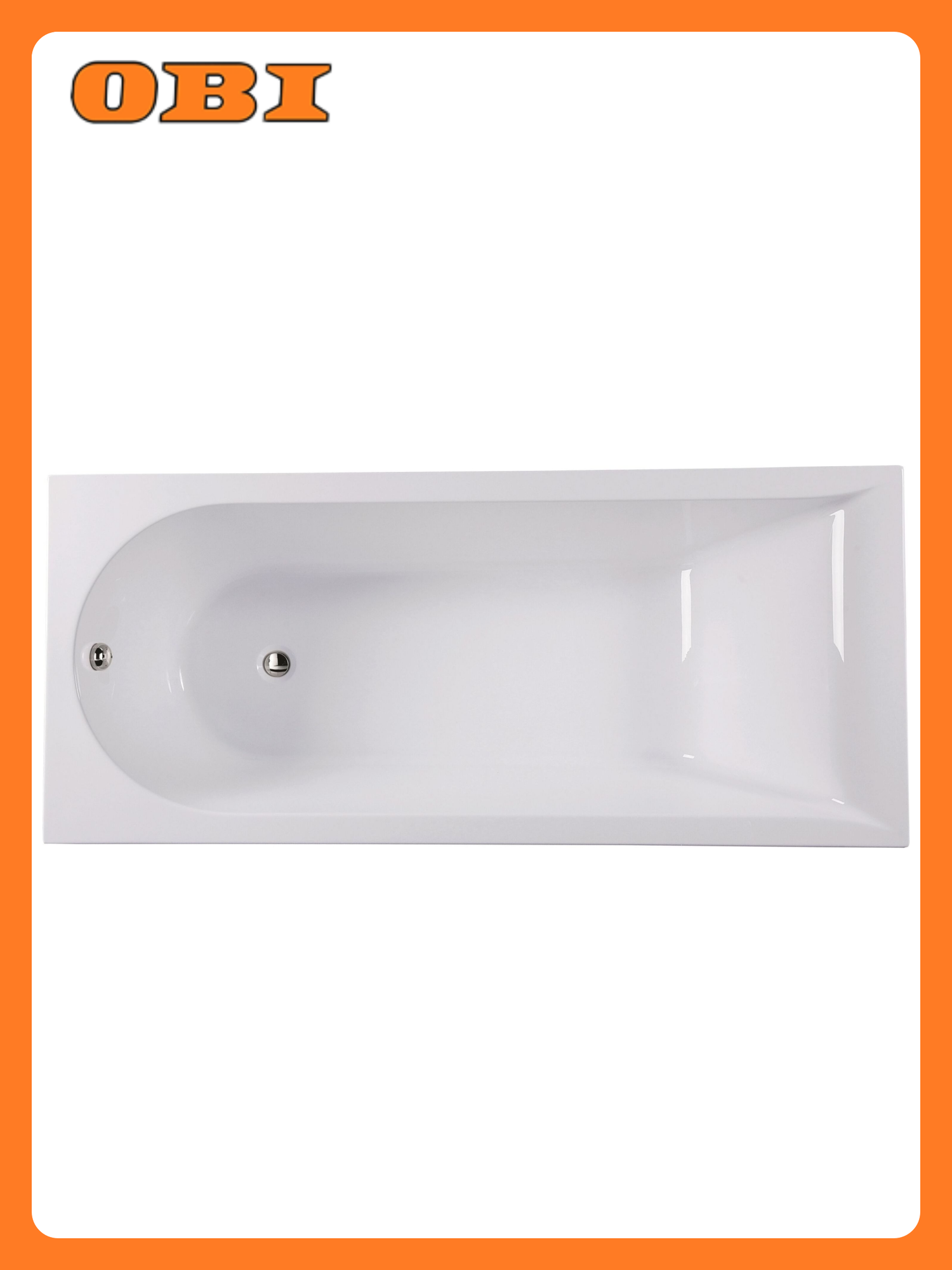 Ванна AM.PM "Spirit", акриловая, прямоугольная, 170x70 см, белая