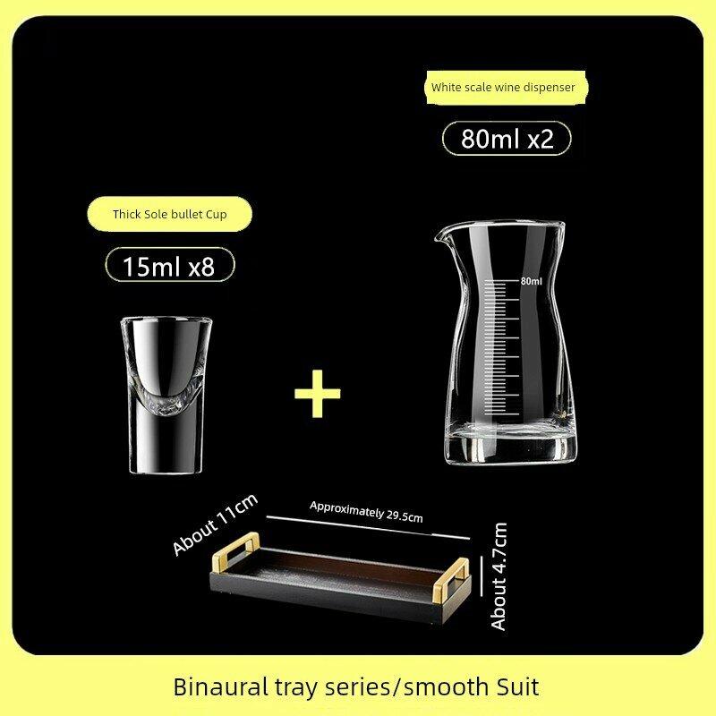 Бытовая чашка для ликера, набор диспенсеров для вина, стеклянный набор для ликера, пуля, чашка с подносом для хранения,