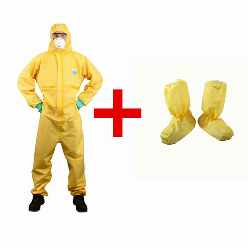Легкий химически защитный костюм Kunzeer K4000, противогаз, защитный щиток для лица, защита от ядерного излучения, химически защитная одежда, устойчивая к кислотам и щелочам