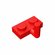 Красный LEGO Brick 1x2 с крючком, Цвет: 010