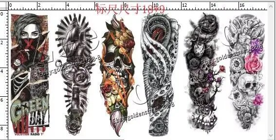 Татуировочный патч для фигурки TBLeague 1/6 Arm tattoo patch E