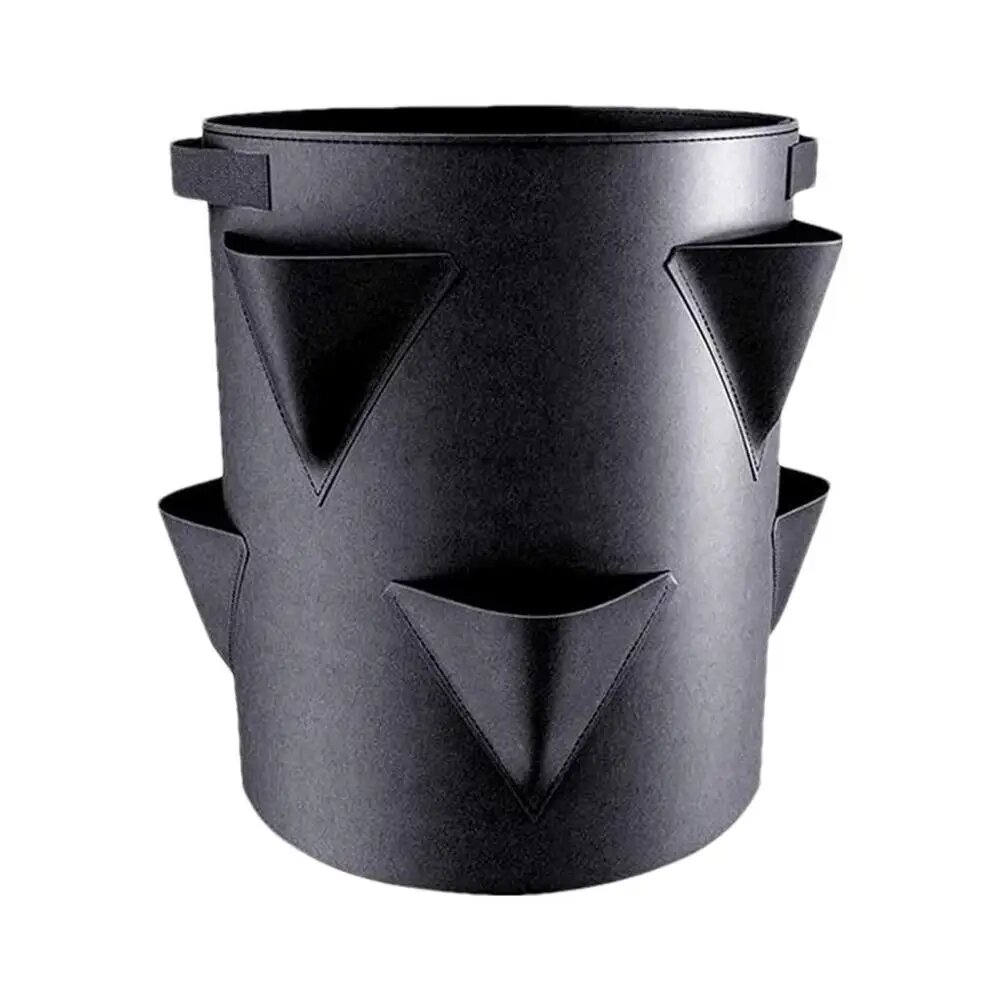 Многоразовый Дышащий Контейнер Для Выращивания Клубники Из Нетканого Материала, 7 Галлонов, Для Огорода