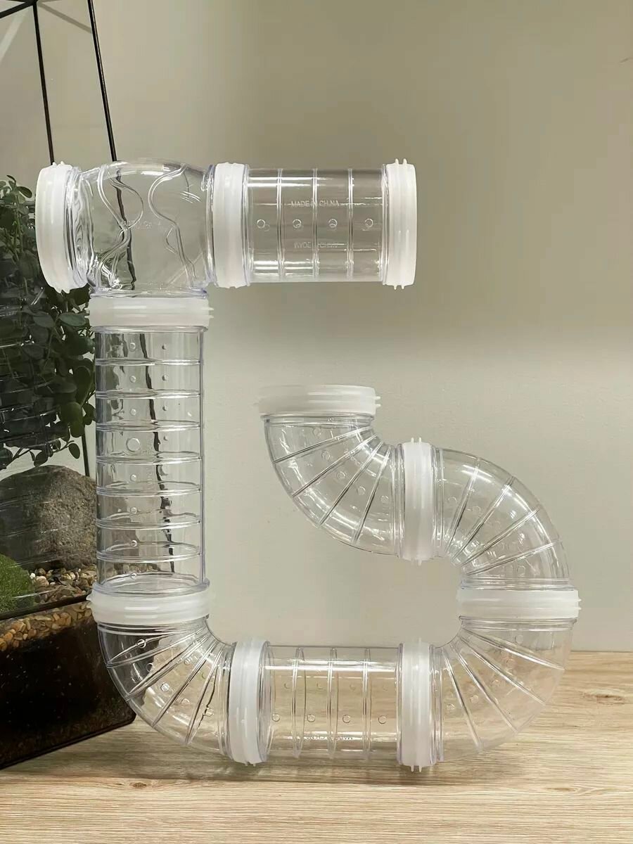 Лабиринт для хомяка, соединяющиеся пластиковые трубки для хомяков