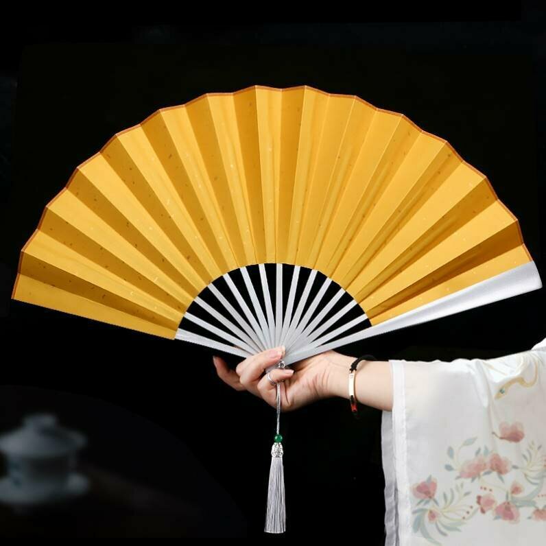 Самозащитный оружие веер кунг-фу складной веер из титанового сплава чистого металла железа для мужчин десяти-дюймовый складной механический веер тай-чи крест