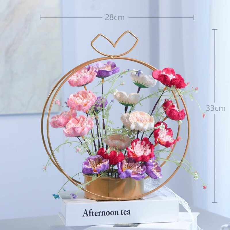 Роскошные искусственные цветы премиум-класса, декоративные цветы для гостиной и обеденного стола, свадебные, помолвочные, для новоселья, праздничные цветочные композиции.