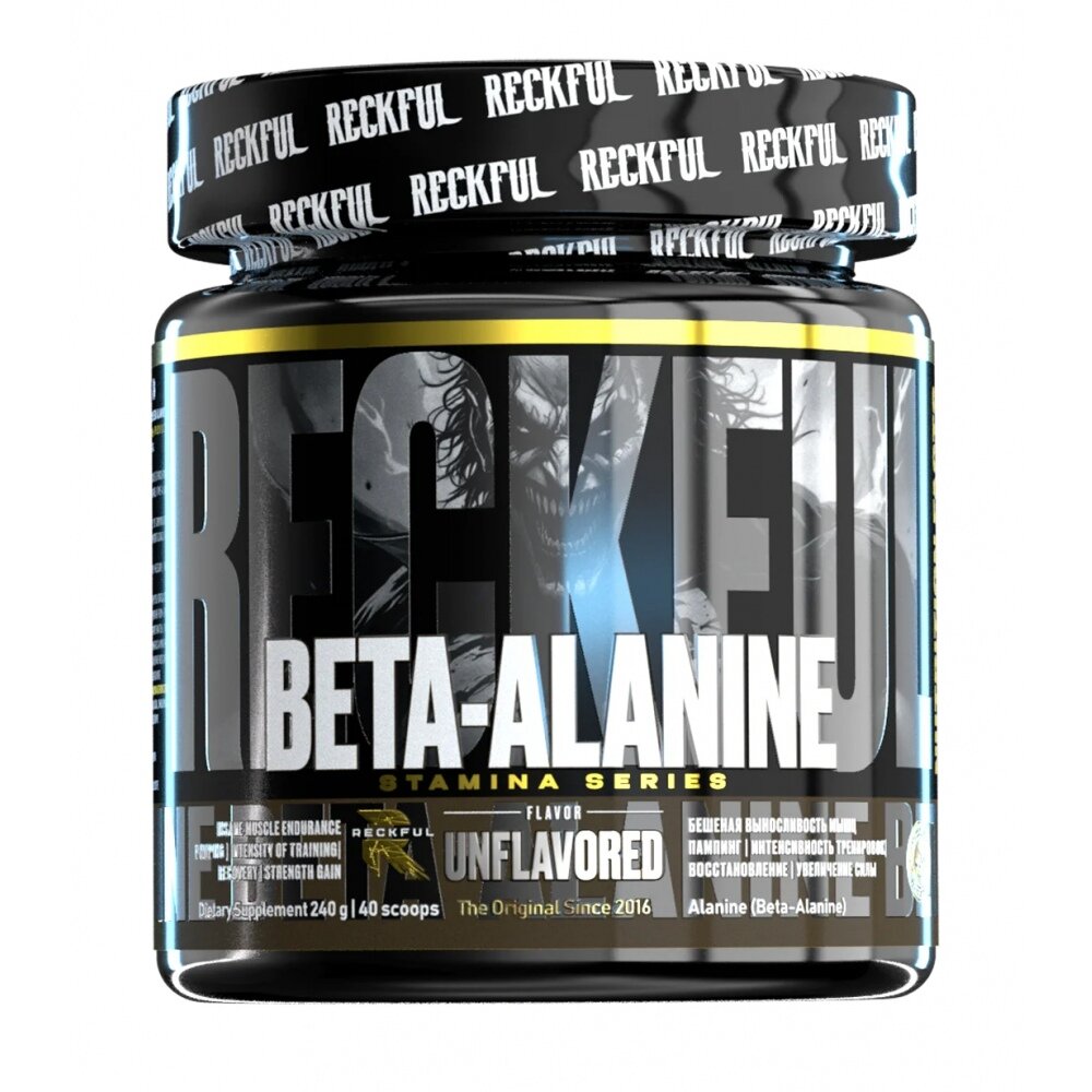 Reckful Beta-Alanine, 240 г, Вкус Unflavored / Без вкусовых добавок