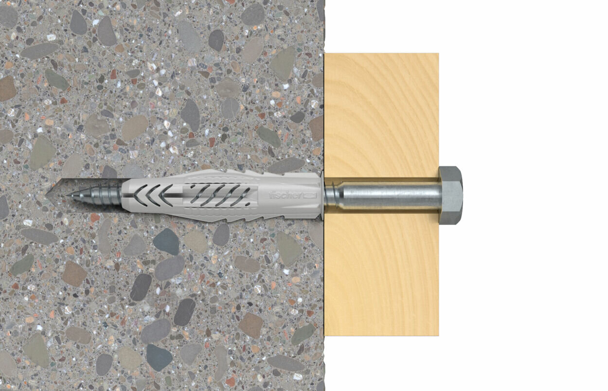 Дюбель с шурупом Fischer UX 10x60 R S K 90880