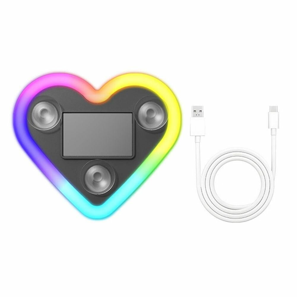 Автомобильные светодиодные сигнальные лампы, декоративные светильники в форме сердца