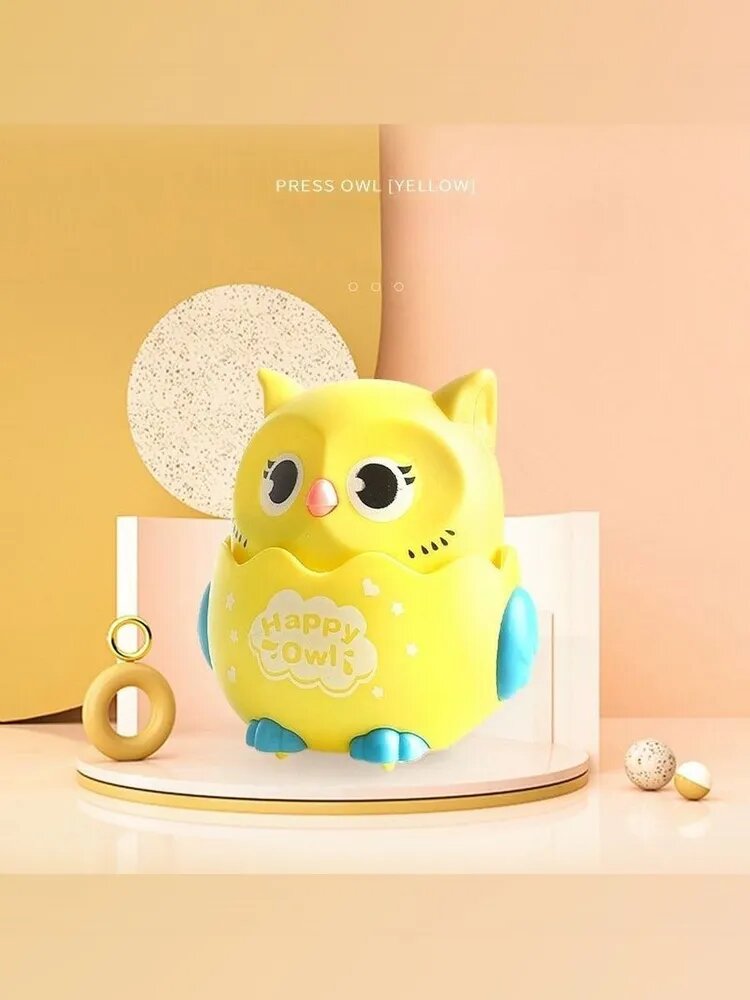Игрушка детская интерактивная Сова, покатушка, заводная игрушки для малышей