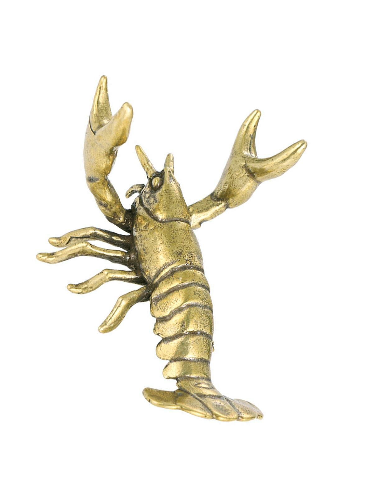 Ретро стили Статуэтки омаров Скульптура раков Железные фигурки Джинрикиша