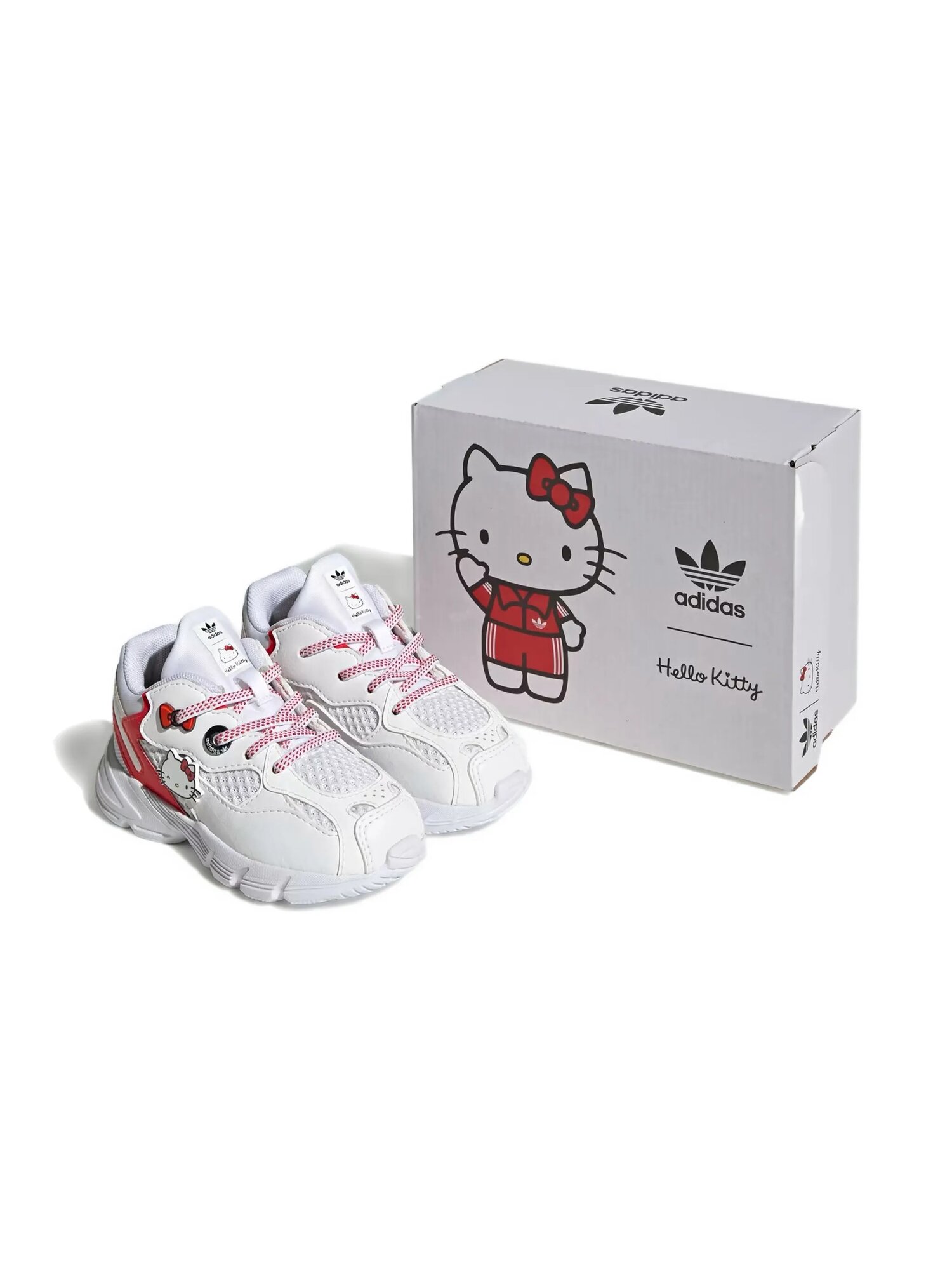 Кроссовки adidas Hello Kitty Astir, размер 5 US, бежевый/белый — фото 1