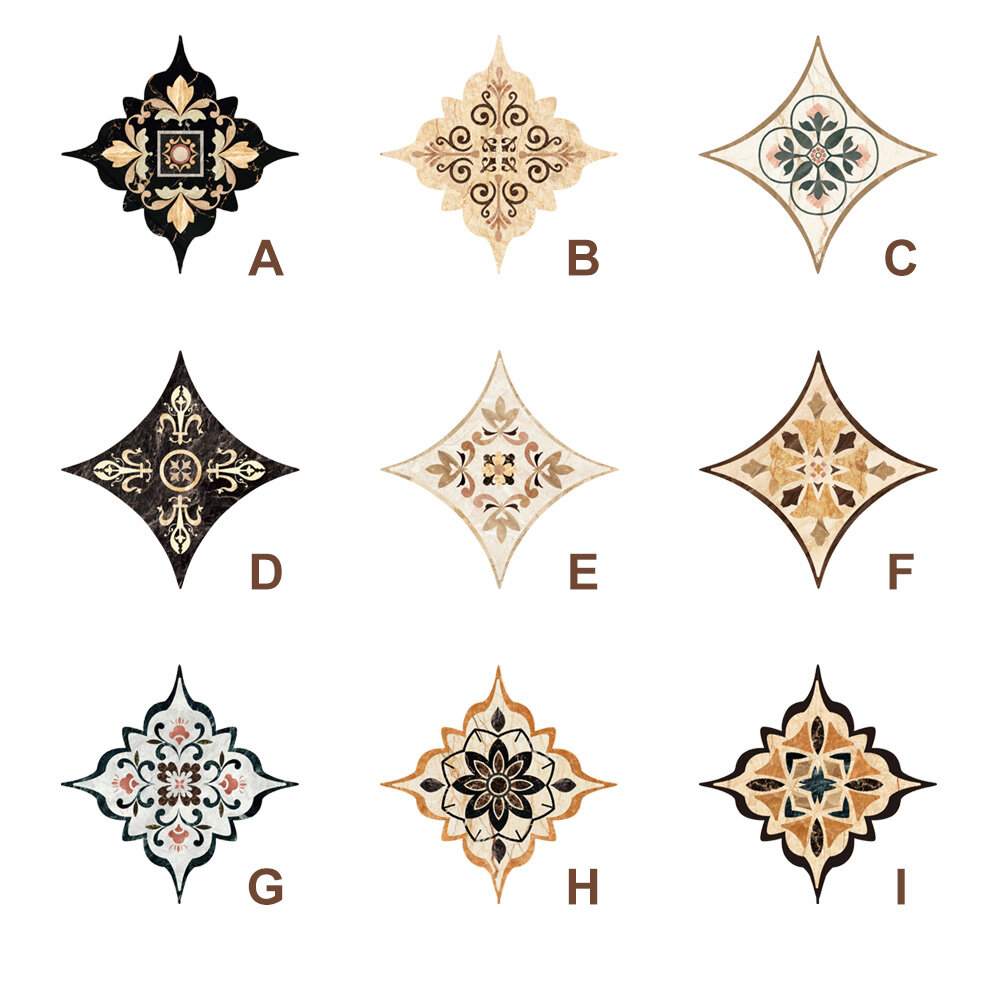 21 шт. самоклеящиеся виниловые наклейки под плитку для пола и стен, водонепроницаемые, диагональный рисунок, декор для кухни и дома, 8x8 см/3,2x3,2 дюйма каждая