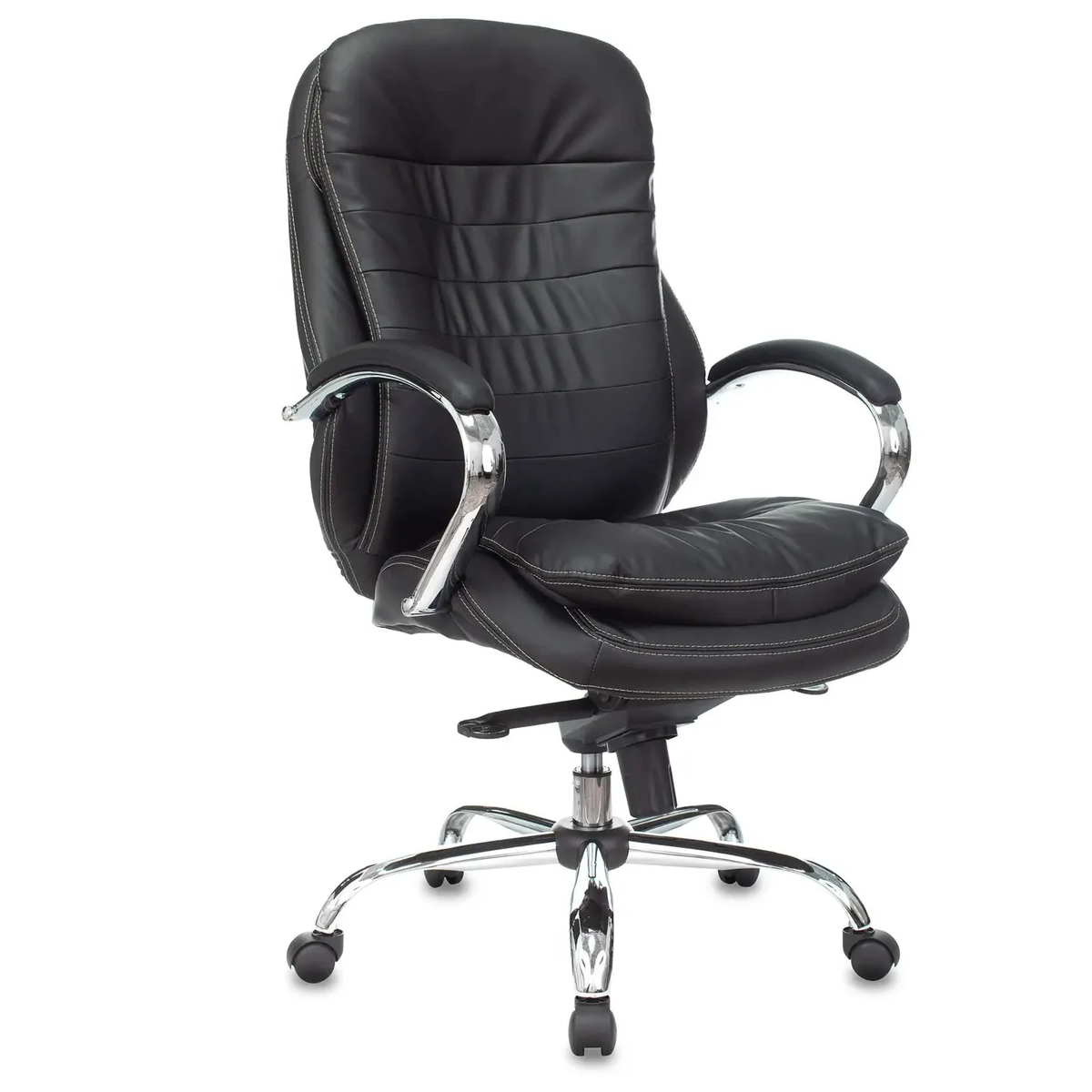 Кресло компьютерное Бюрократ Т-9950, с подголовником, обивка натуральная кожа