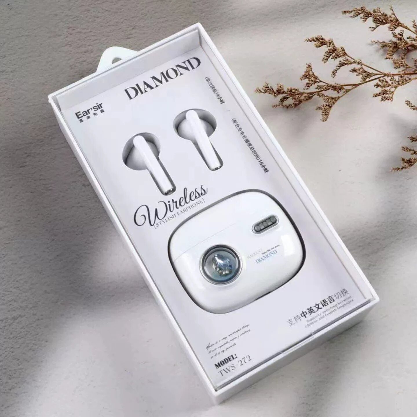 Беспроводные наушники Bluetooth 6.0 с длительным временем работы 272 мАч, синий цвет для мобильных телефонов
