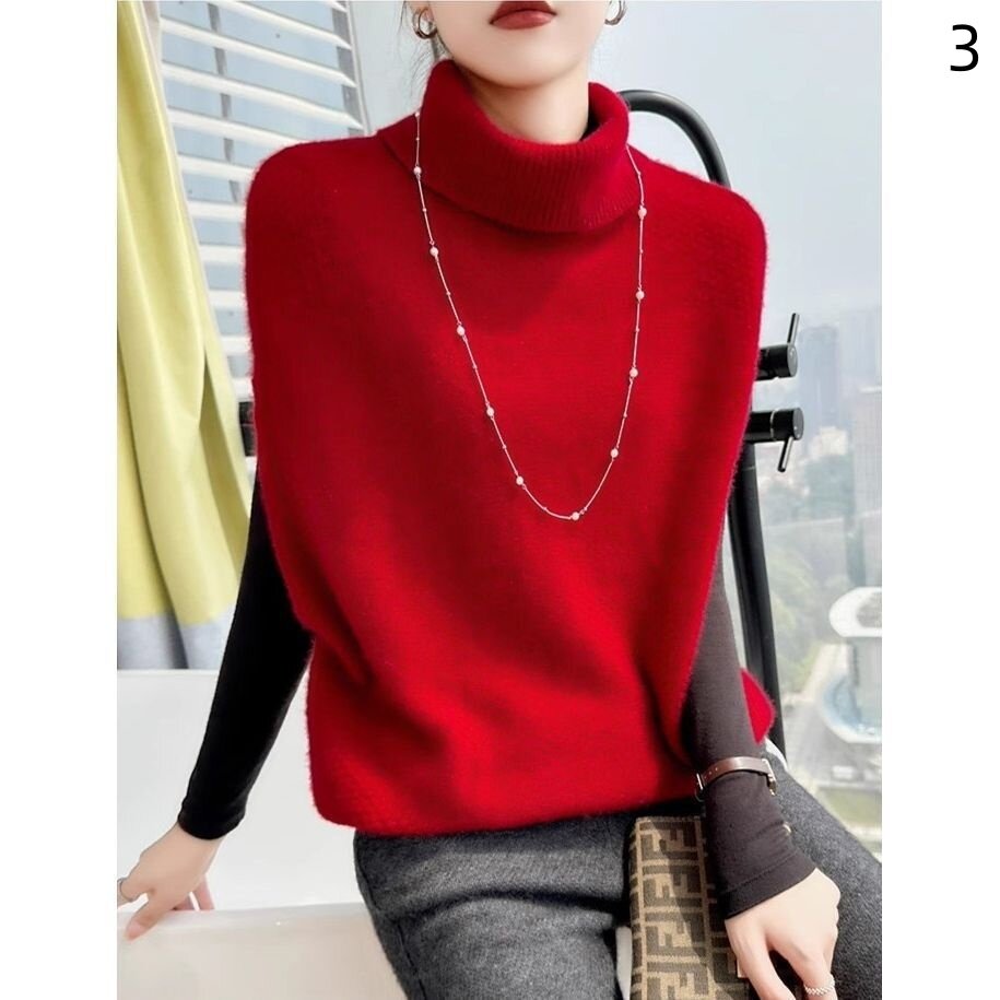 Трикотажный жилет для женщин среднего возраста, свободная безрукавка-накидка для верхнего слоя одежды.