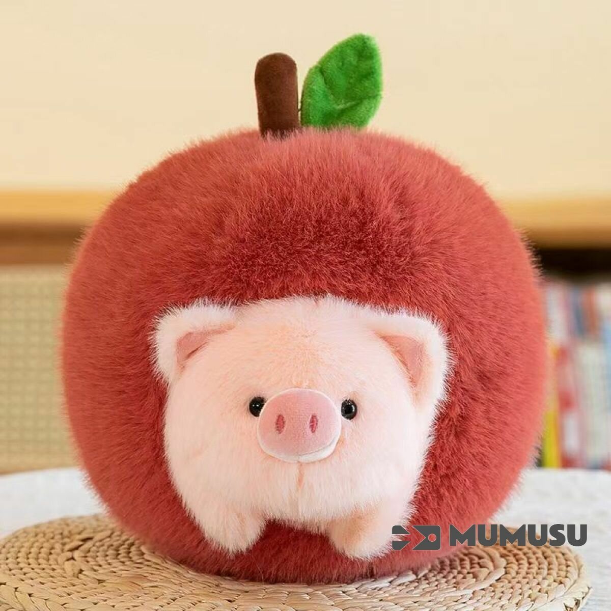 MUMUSU, 26CM Плюшевая игрушка в подарок на Рождество яблочный поросенок
