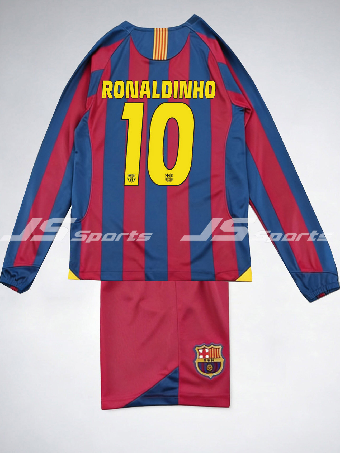 Форма футбольная 2005/06 Барселона A-Длинный Рукав 2005 2006 модель A