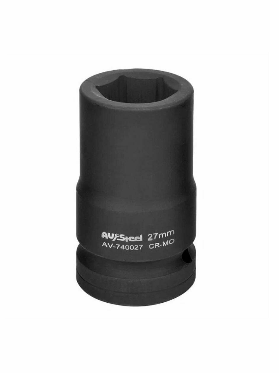 Головка ударная 1" шестигранная 27мм "AV Steel"