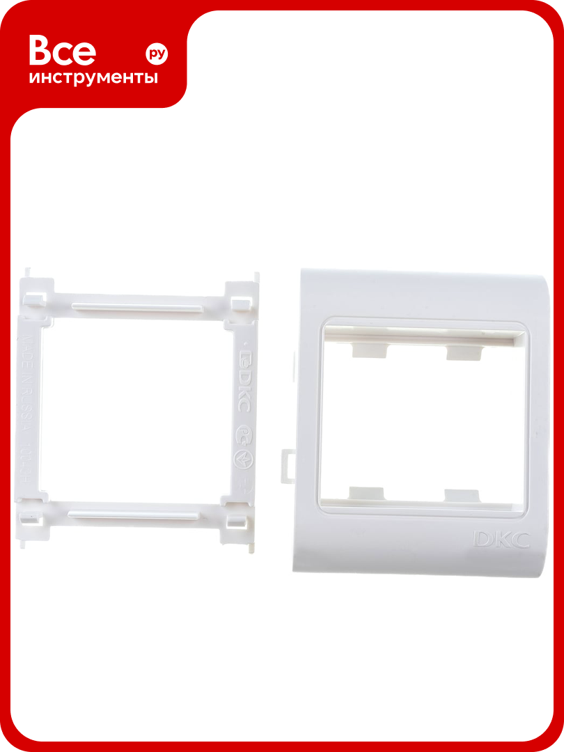 Рамка-суппорт DKC PDA-DN 80 под 2 модуля VIVA 10043DIY, пластик