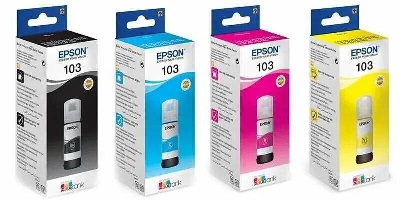 Epson Расходник для печати, Красный (red), Желтый (yellow), 4 шт