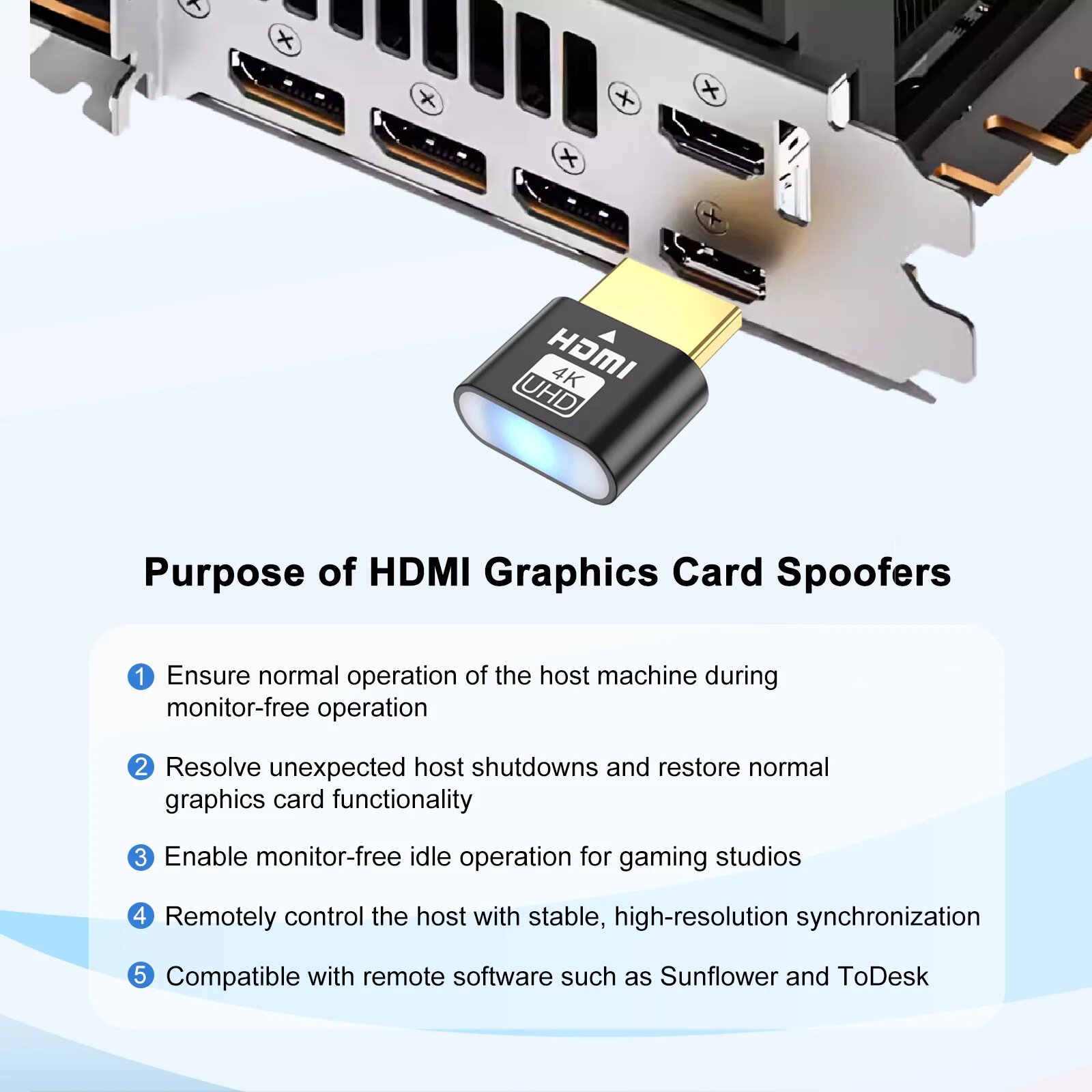 HDMI Dummy Plug 4K 60Hz — фото 1