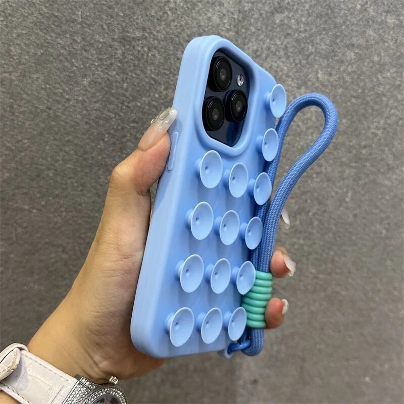 Чехол для iPhone 14 Pro Max, Blue, с ремешком