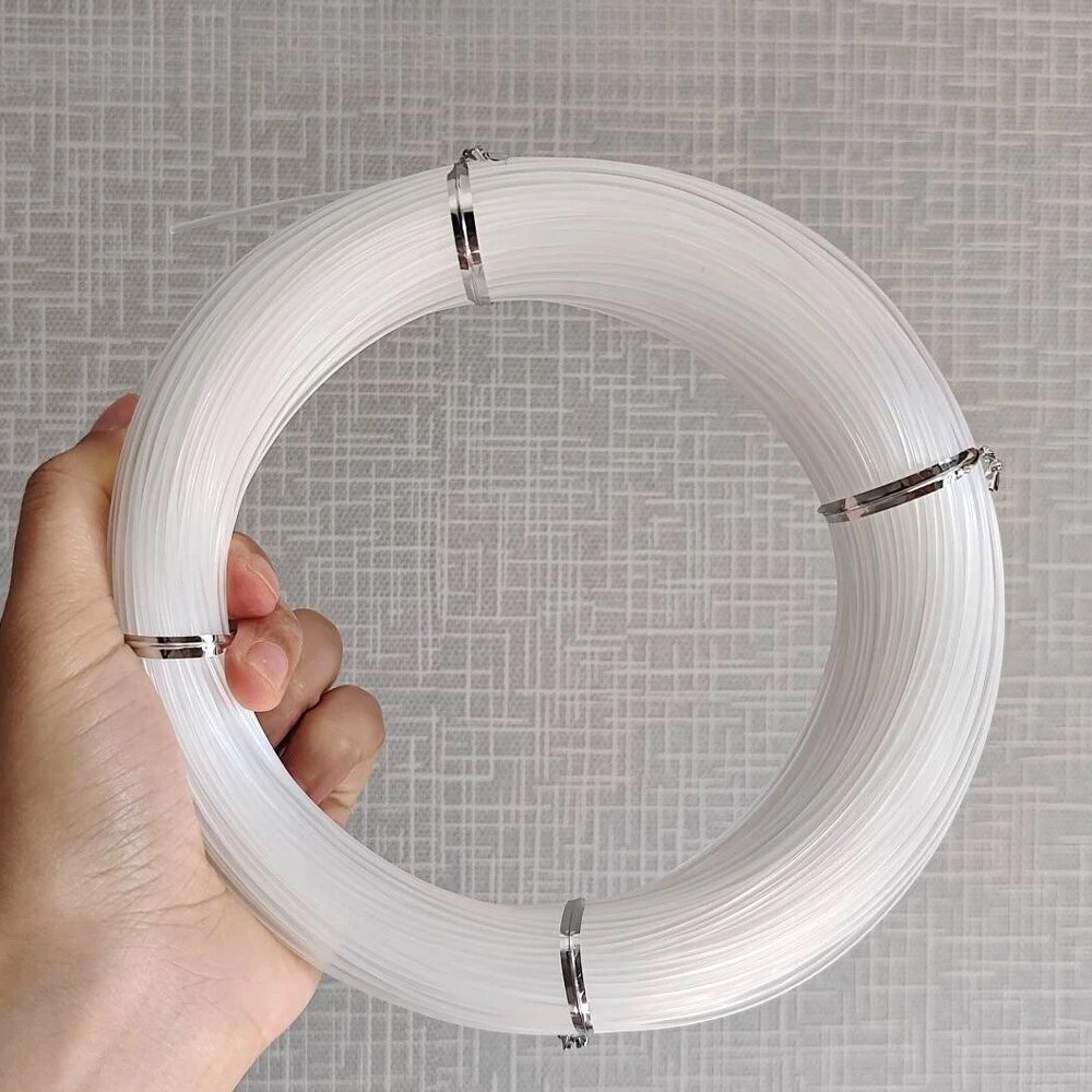 Нейлоновая леска 1мм-2мм 100м, 68-175 фунтов, для морской рыбалки Белый, 1.0MM, White