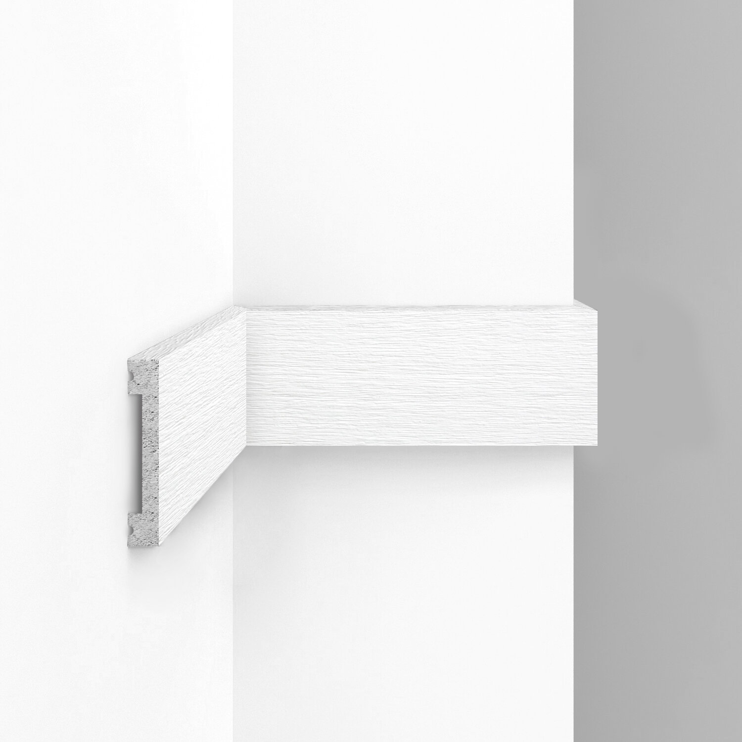 Плинтус дюрополимер напольный DECOMASTER (декомастер), 66х13х2900 мм, D157-70 ДМ дуб белый