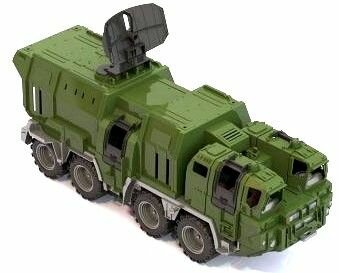 Машинка игрушечная Военный тягач Щит с кунгом