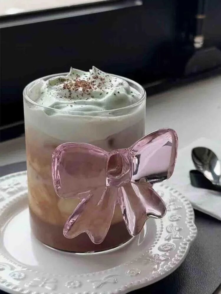 Стакан армуды для чая "бант" 320 мл 1 шт розовый