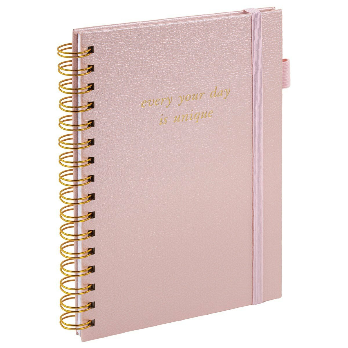 Книга для записей А5 80л кл. "Calipso" розовый, иск. кожа, резинка, гребень