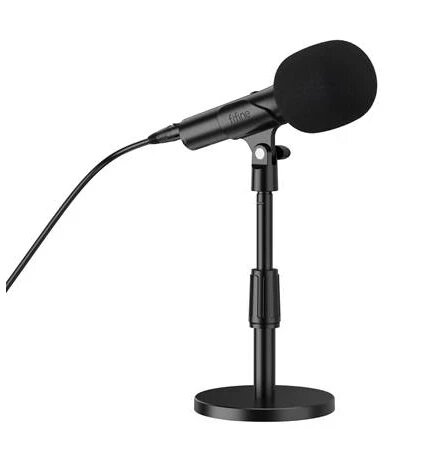 Микрофон Fifine Tank2 черный, динамический, кардиоидный, вокальный