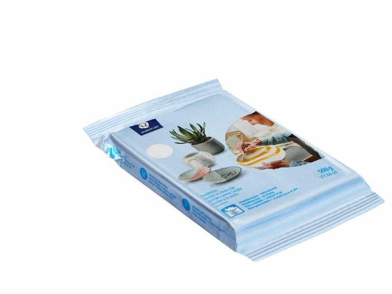 Масса для лепки самоотвердевающая 1 шт, натуральная, 500 г, белый