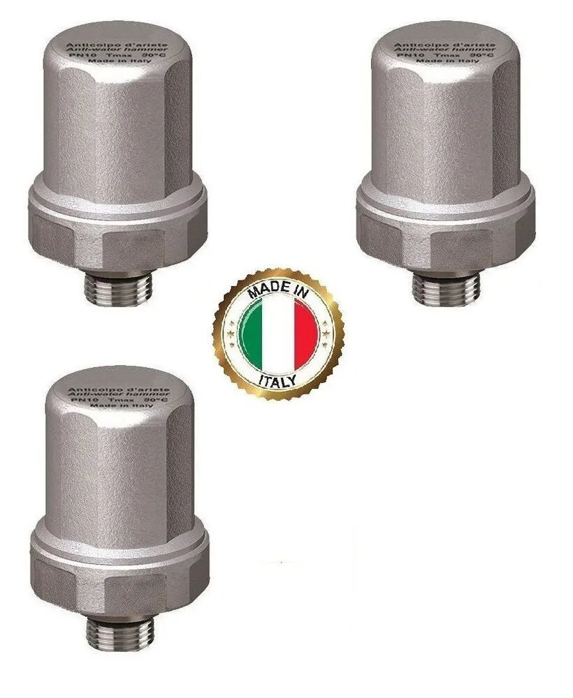 Компенсатор гидроударов 1/2" НР (Р макс. 50 бар) ITALY FA 2895 12 (3шт)