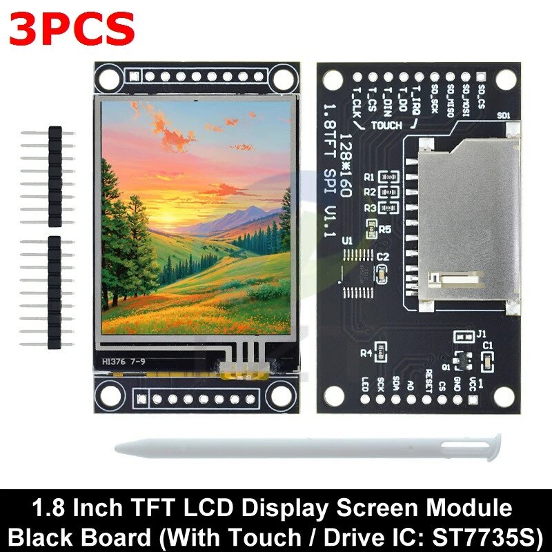3шт. 1.8" TFT LCD экран ST7735S с сенсором