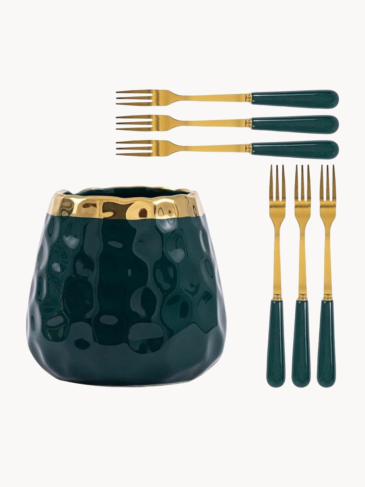 Enola Набор вилка и ложка для салата household-365, 7 предм.