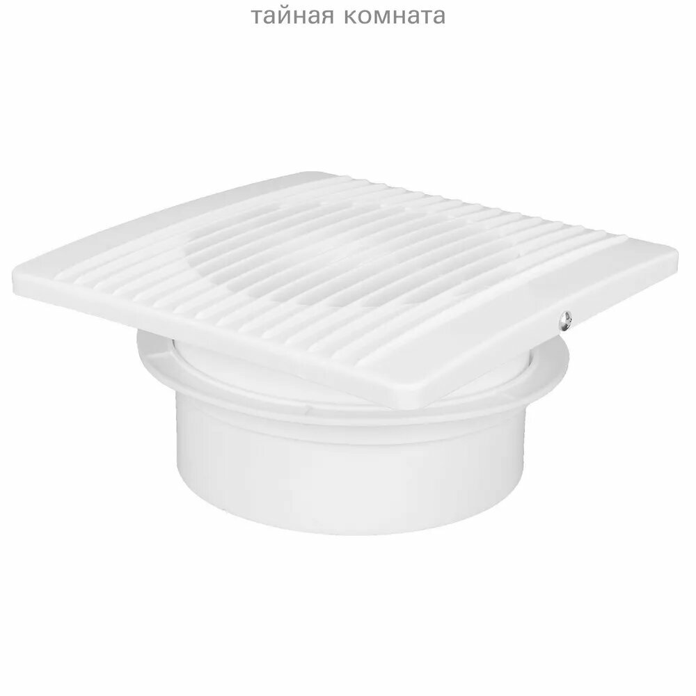 Вентилятор канальный 98 мм 80 м3/час 25 Вт для ванной и кухни белый — фото 1