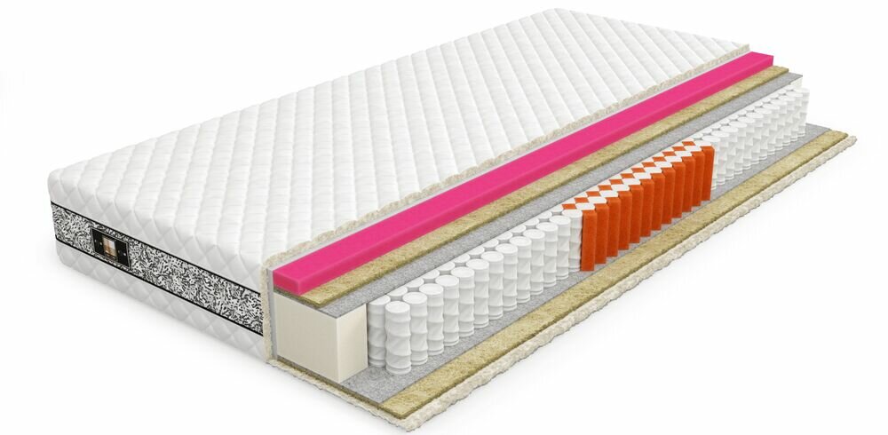 Матрас Mr.Mattress First L 160х200, высота 22 см, анатомический средней жесткости Независимые пружины