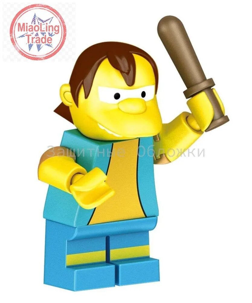 Набор минифигурок Симпсоны Simpsons, 8шт (4.5см) из ABS пластика, M1001 Красивый цвет M217 — фото 1