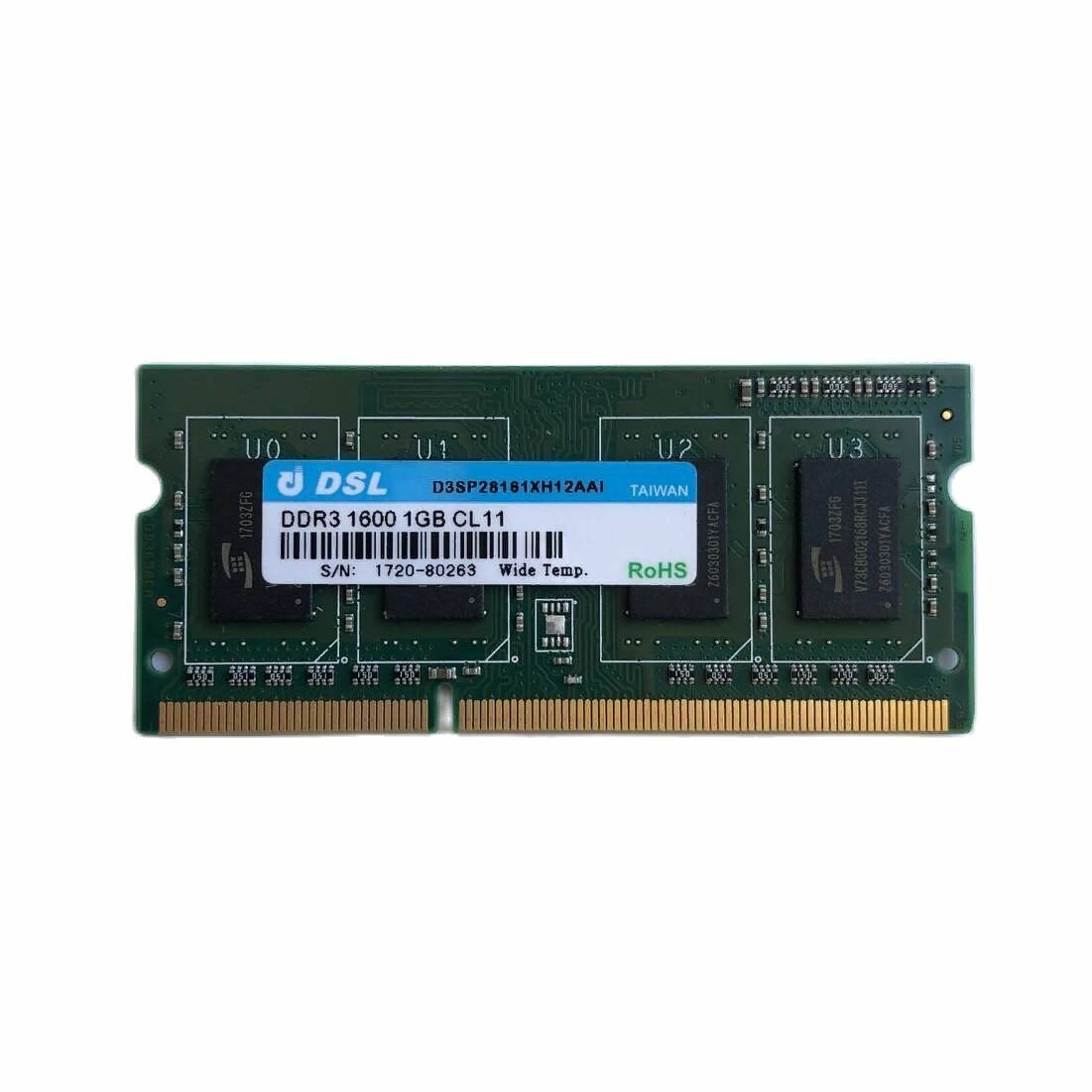 1 шт Модуль памяти D3SP28161XH12AAI DSL 1 ГБ DDR3 1600 1GB CL11 SO-DIMM