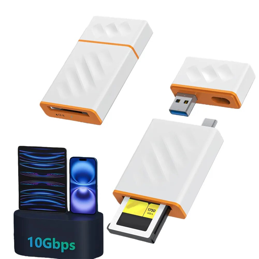 CFexpress Type-B-кардридер USB 3.2 со скоростью передачи данных 10 Гбит/с