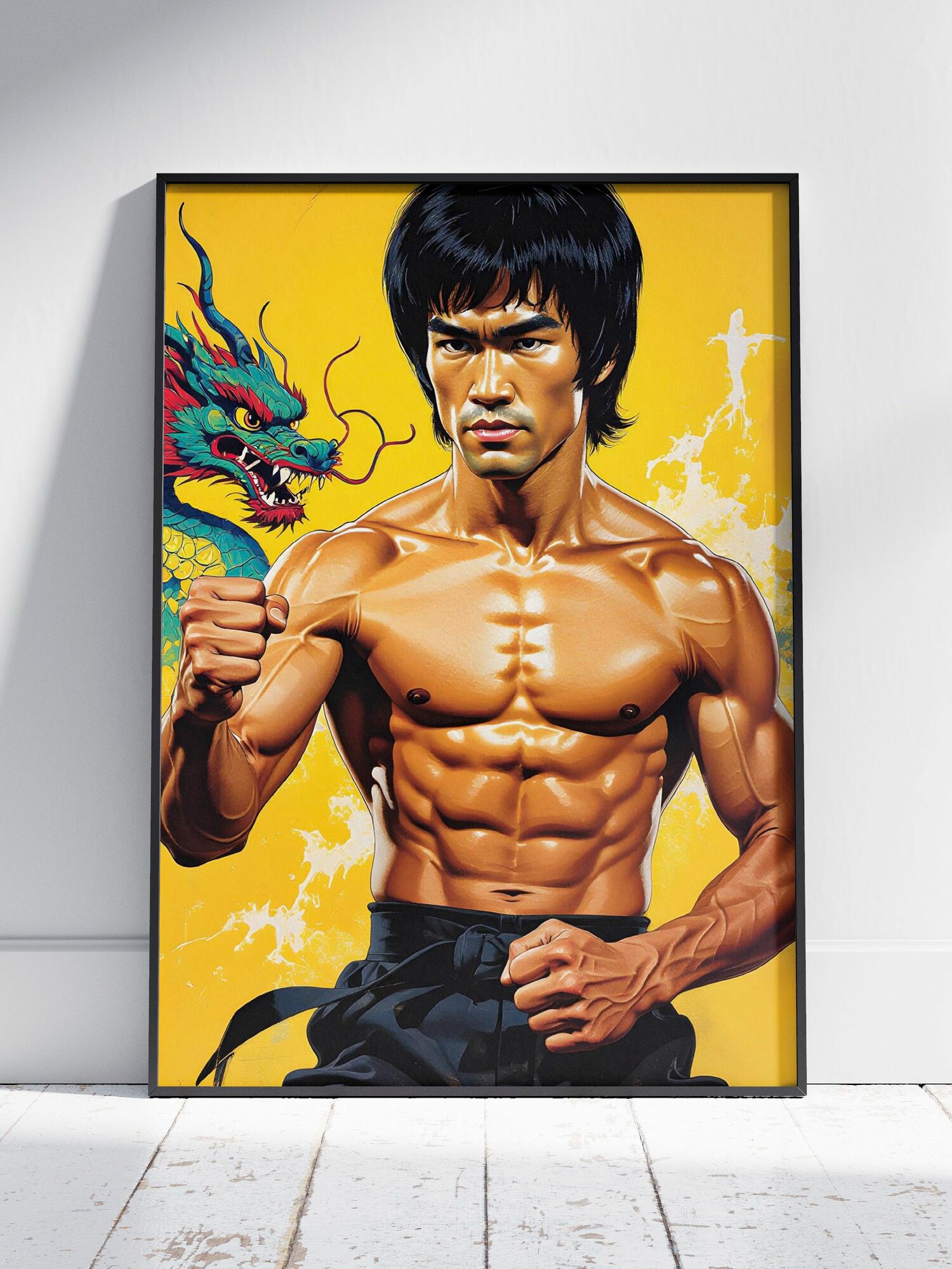 Плакат на стену для интерьера Джит Кун До - Jeet Kune Do (Брюс Ли - Bruce Lee 15) - Постер по спорту и физической активности формата A4 (21x30 см)
