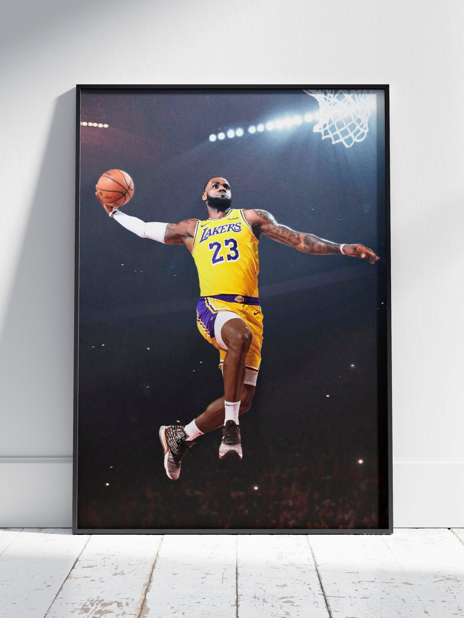 Плакат на стену для интерьера Леброн Джеймс (LeBron James 39) - Постер по спорту и физической активности формата A4 (21x30 см)